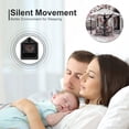 2D Flat Wall Clock Art Print, Silent Non Ticking Battery Operated ...
