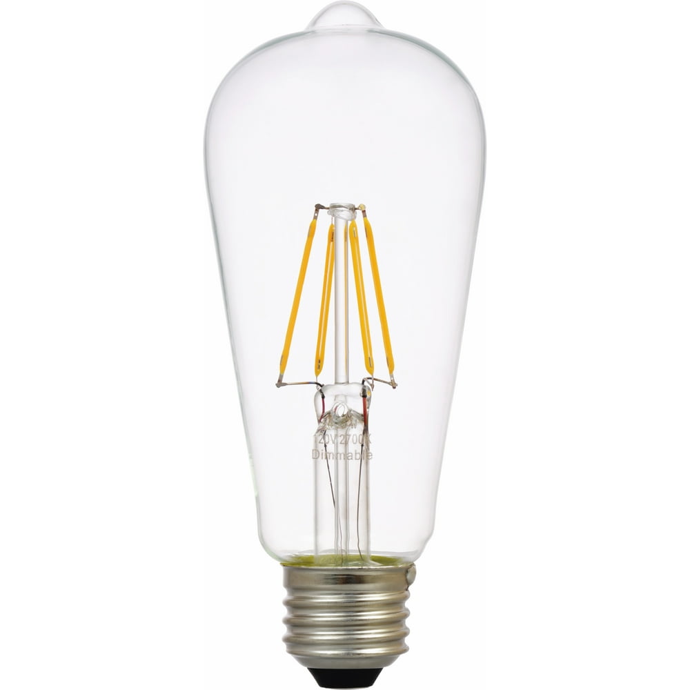 Sylvania Ultra Vintage LED Light Bulb, 60W Equivalent ST19, Dimmable, 1 ...
