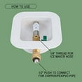 Ice Maker Outlet Box Push To Connect with Hammer Arrestor, 1/2 inch ...