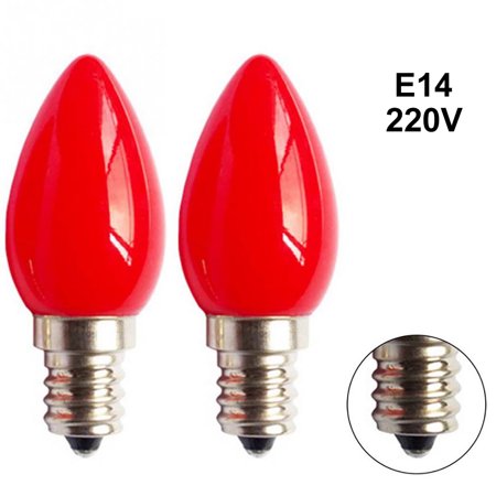 2PCS Light Bulb 220V E12/E14 Base Energy Saving LED Lamp Bulb Candle ...