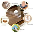 Uyoyous 79x40 inch PVC Clear Table Cover Protector, Rectangle Kitchen ...