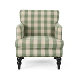 GDF Studio Eve Living Room Accent Arm Chair, Contemporary Fabric ...