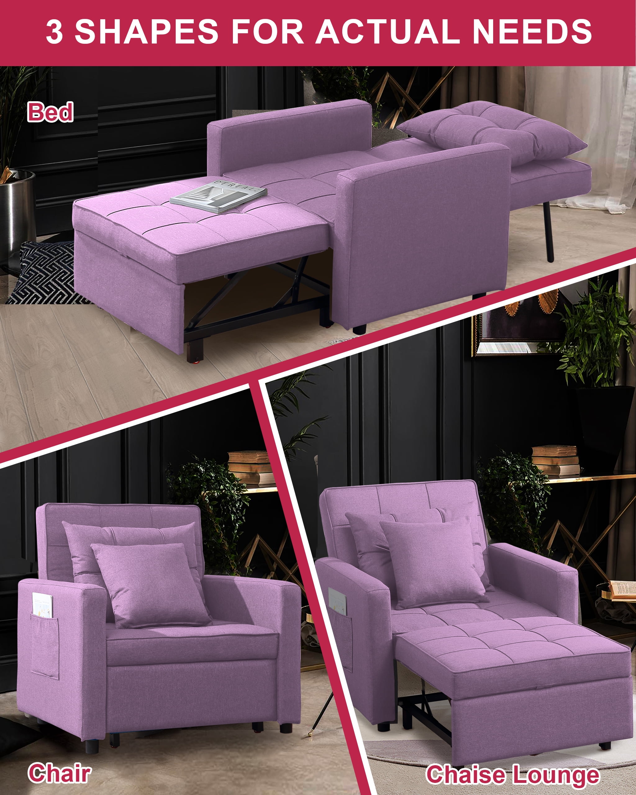 Chase Chair Turns Into Bed
