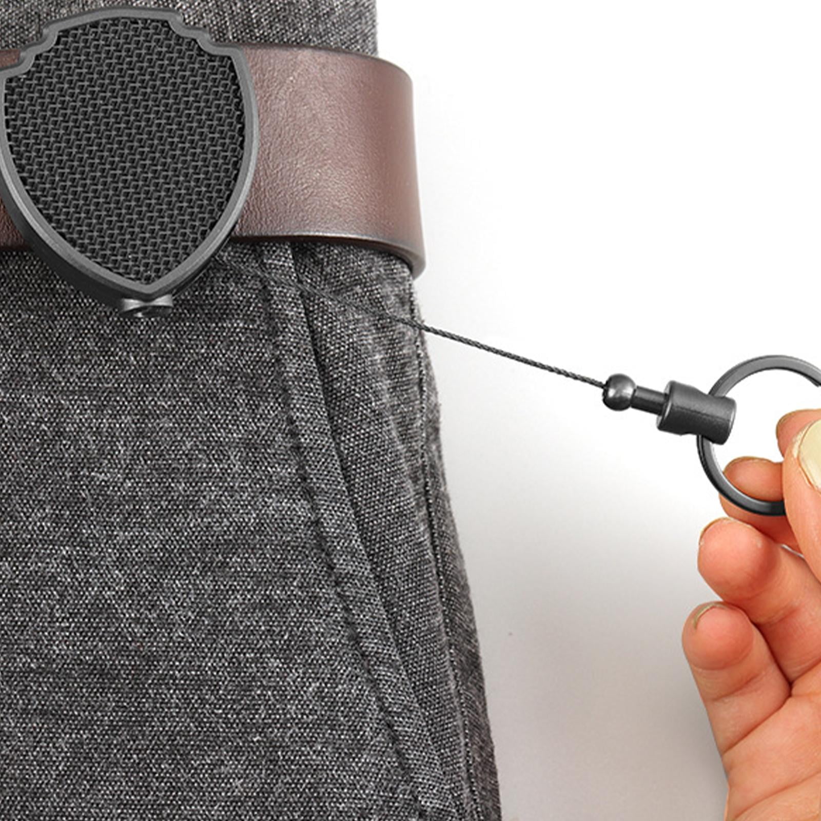 Retractable Key Chain, Heavy Duty Key Reel Keychain, Extendable Key ...