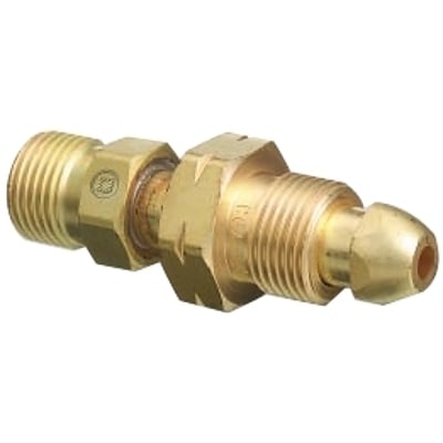Brass Cylinder Adaptor, CGA-300 Commercial Acetylene To CGA-200 "MC ...