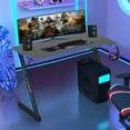 47 Inch Gaming Desk Z Shaped Computer Corner Desk PC Gaming Desk ...