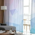 Colored Geometric Gradient Polygons Window Curtains Bedroom Modern ...