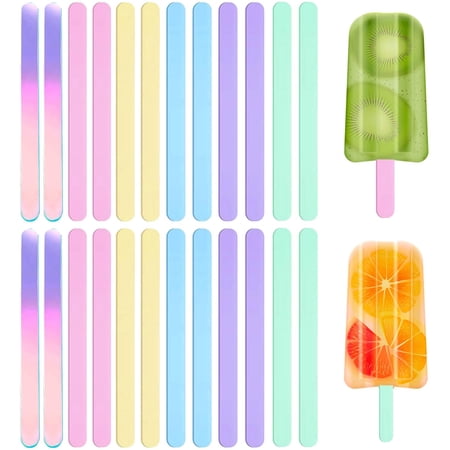 36 Pieces Acrylic Cakesicle Popsicle Sticks Reusable Popsicle Stick ...
