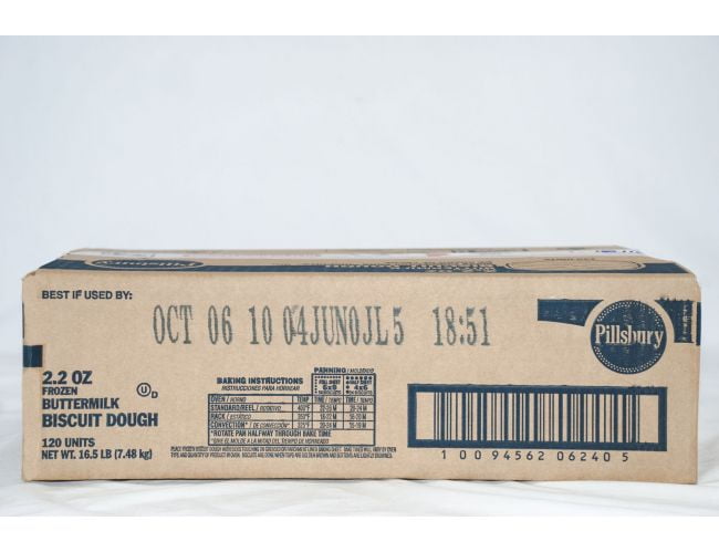 General Mills Pillsbury Unbaked Buttermilk Biscuit Dough, 2.2 Ounce ...