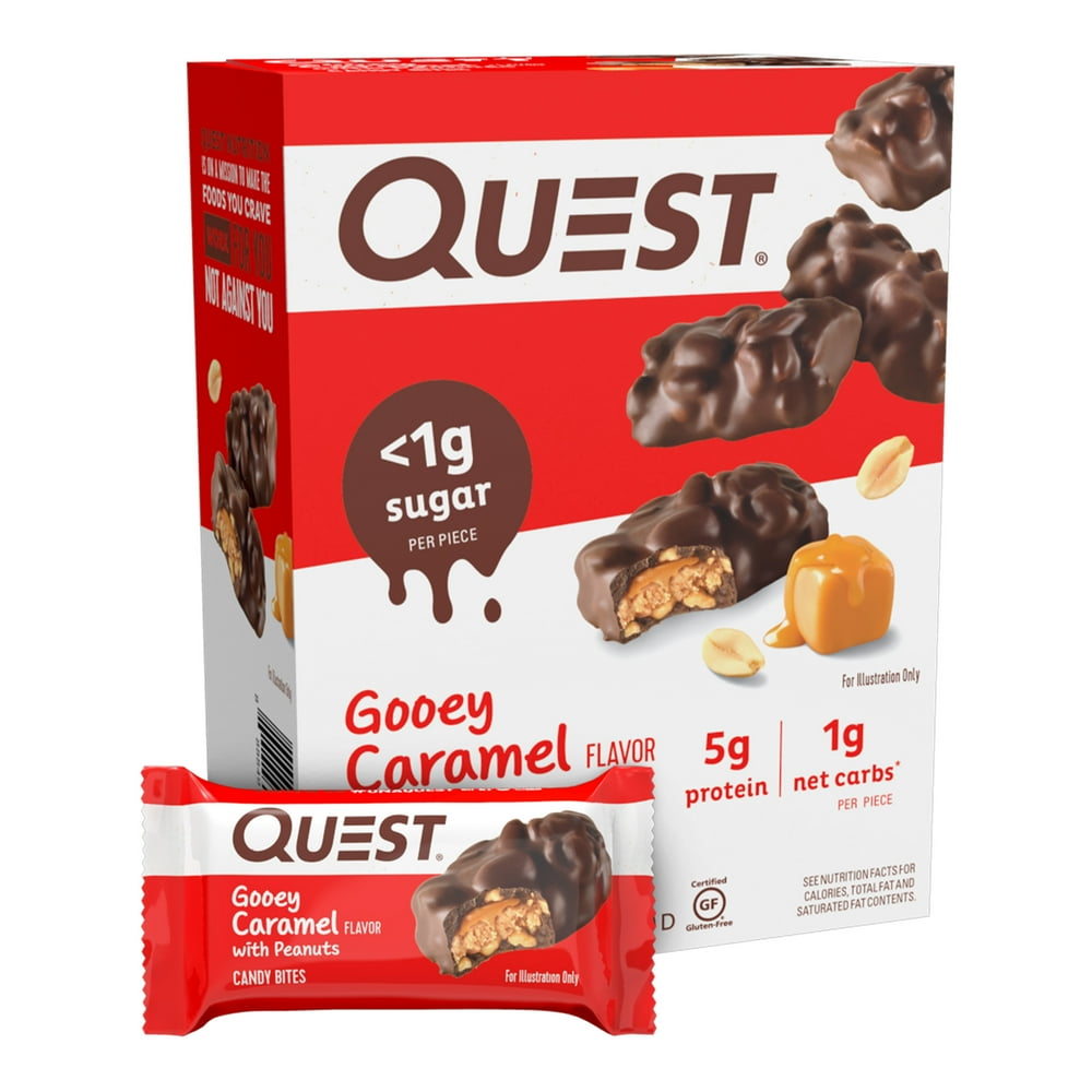 Quest Nutrition Gooey Caramel Candy Bites - 8ct - Walmart.com - Walmart.com