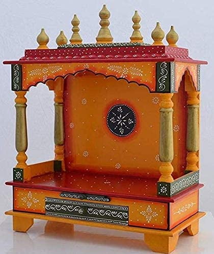 Homecrafts LED Light Home Temple/Pooja Mandir/Wooden Temple/Temple for ...