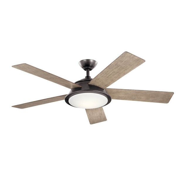 56 inch Ceiling Fan with Light Kit-Anvil Iron Finish Bailey Street Home ...