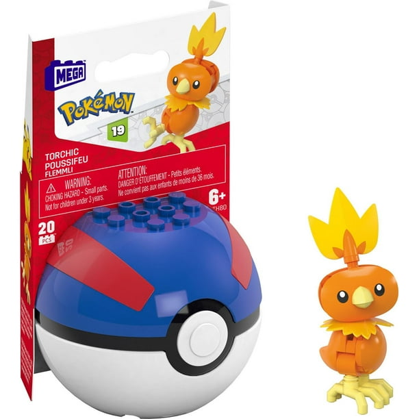 MEGA Pokemon Torchic Building Toy Kit, Poseable Action Figure (20 Pieces) for Kids - Walmart.ca