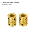 5 Pcs 10mm to 10mm Aluminum Alloy Shaft Coupling L25xD20 Flexible ...