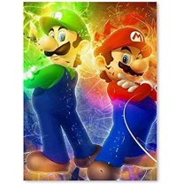 "Super Mario 5D Diamond Painting Kits for Adults & Young Children, Full ...