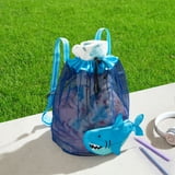 Sunshine Squad Shark Beach Convertible Mesh Backpack - Walmart.com