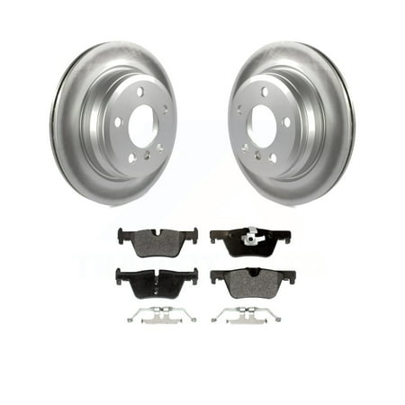 Transit Auto - Rear Coated Disc Brake Rotors And Semi-Metallic Pads Kit ...