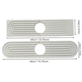 2pcs Oval Carved Drying Mat for Sink Faucet - Absorbent Kitchen Sink ...