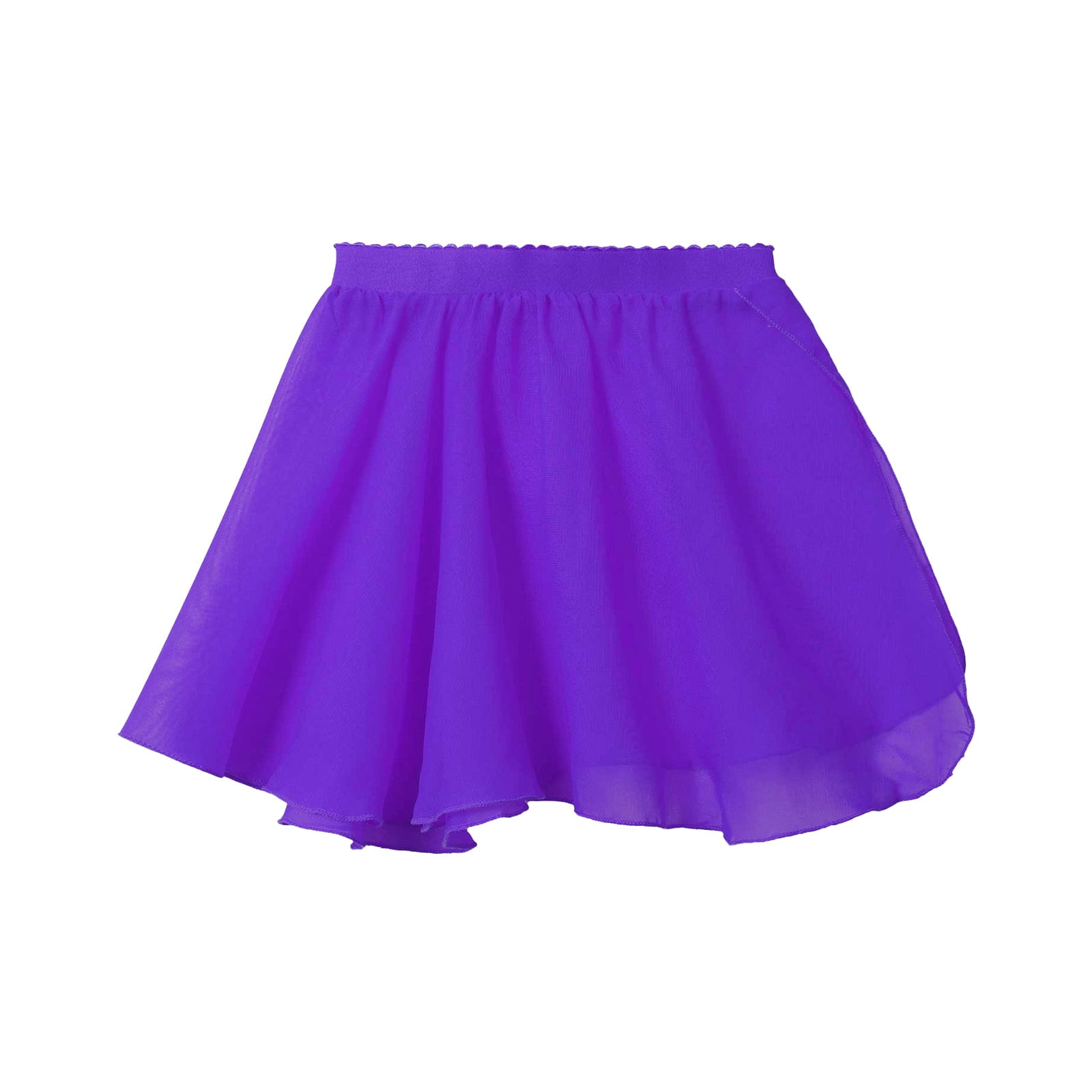 MSemis Kids Girls' Dance Chiffon Wrap Skirt Ballerina Skate Tutu Skirt ...