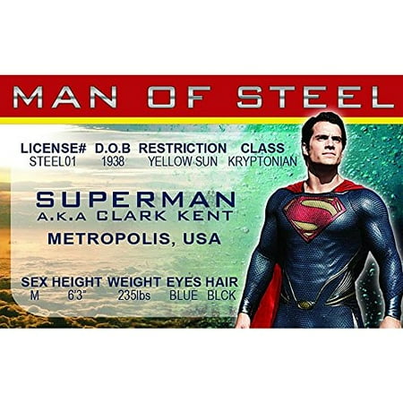 Signs 4 Fun Ncbidm Superman's Driver's License | Walmart Canada