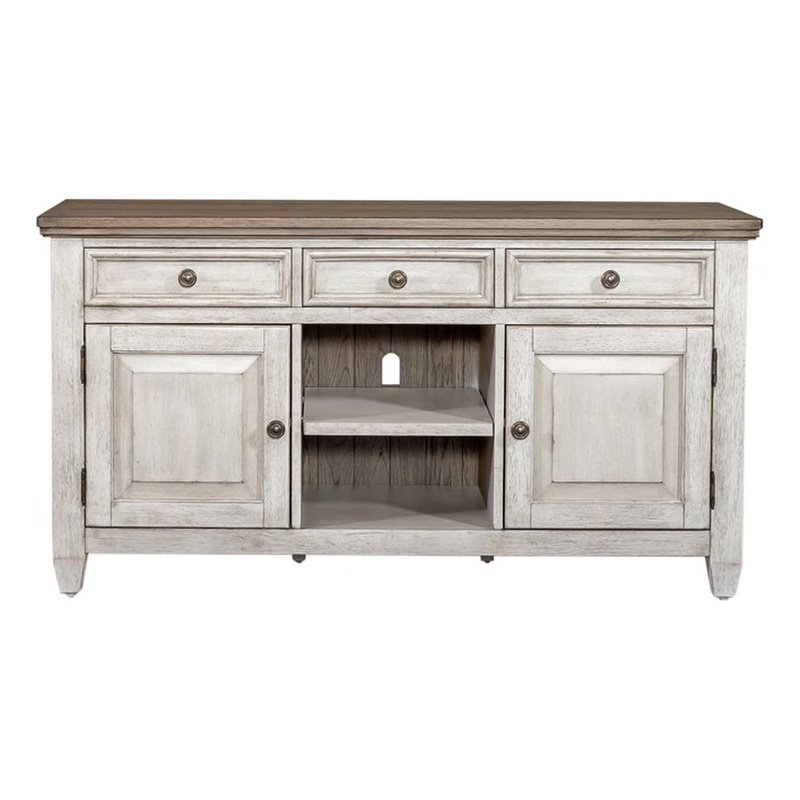 Heartland White 56 Inch Tile TV Console - Walmart.com