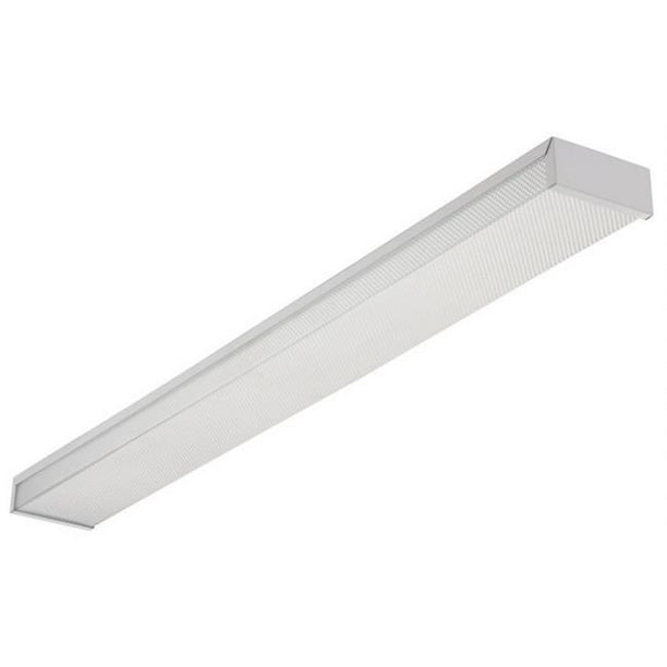 Lithonia Lighting 4 White 2 Bulb T8 Fluorescent Ceiling Fixture 3348 ...