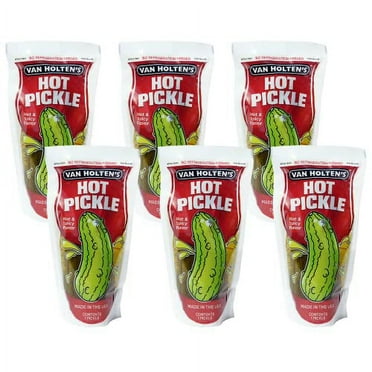 Van Holten's Pickles Hot Mama Pickle-In-A-Pouch 12 Pack Spicy Snack - Walmart.com