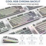 RK86 Pro Mechanical Keyboard, 2.4G Wireless/BT5.0/USB-C Wired Gaming ...
