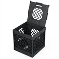 UbeCube Plastic Office Storage Crate, Black (3 Pack) - Walmart.com