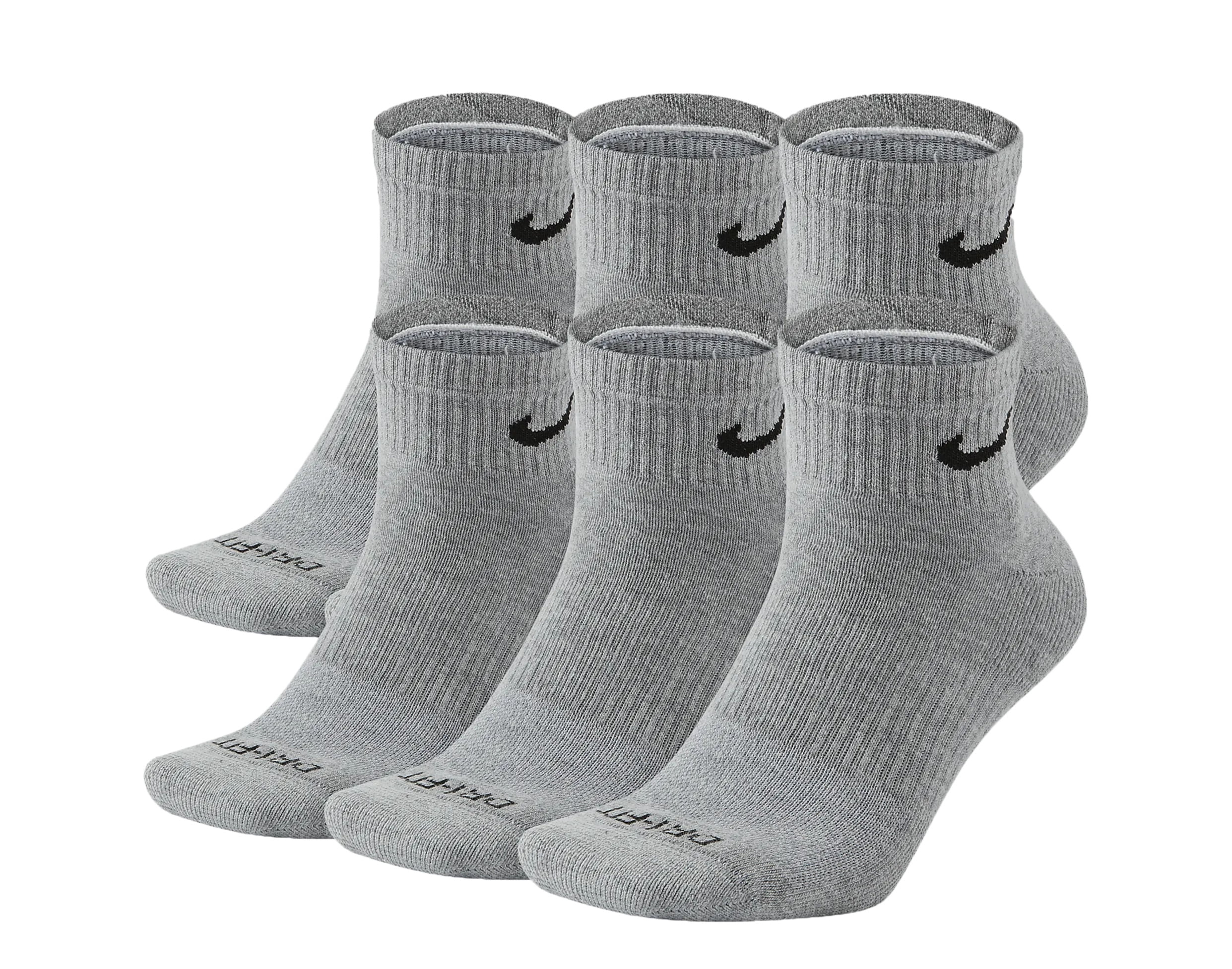Nike Everyday Plus Cushion Ankle Socks 6 Pair Pack Large Walmart