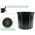 10-Pack 3 Gal. Durable Plastic Nursery Pots for Garden Growing and ...