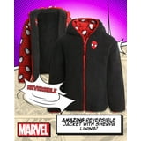 Marvel Boys Puffer Jacket Avengers Spider-Man Sherpa Fleece Lining ...