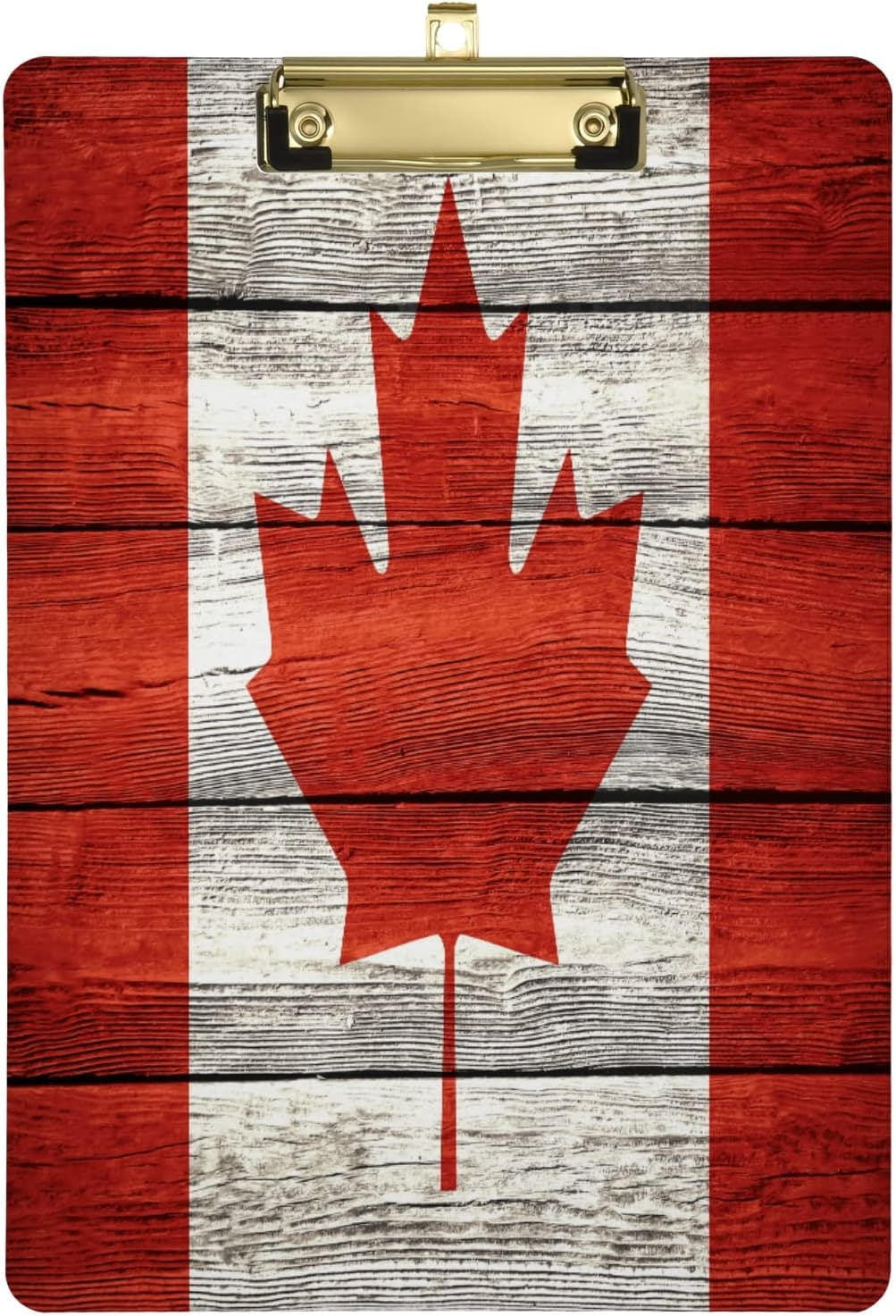 ZHANZZK Canadian Flag Wooden Plank Clipboard Hardboard Wood Nursing ...
