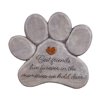 Evergreen 11" Paw Shaped Pet Memorial Garden Stone, Best Friends Live ...