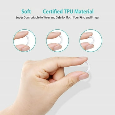 16Pcs Ring Size Adjuster Invisible Clear Ring Sizer Jewelry Fit Reducer ...
