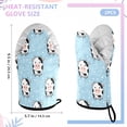 BZSMCE 2 Pack Cute Cow White Polka Dot Blue Print Heat Resistant Cotton ...