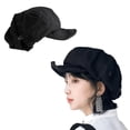 Dark Berets Cabbie Hat Oversized Painter Hat Berets Baker Boy Hat for ...