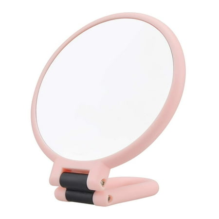Folding mirror for travel Hand mirror with foldable handle Double-sided ...
