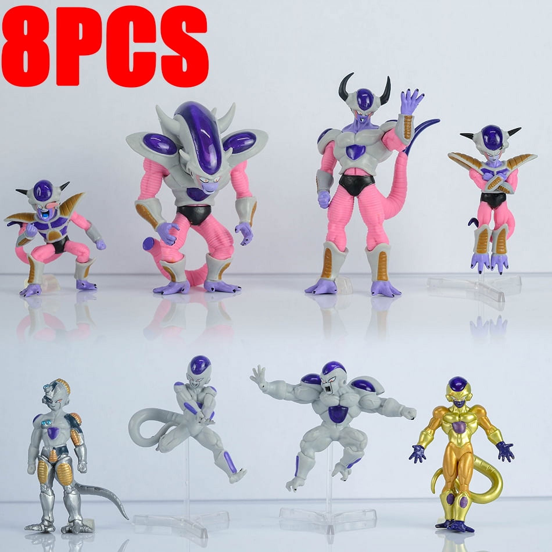 8pcs/Set Dragon Ball Z Frieza Figure Freezer Third Form Figurine PVC ...