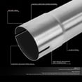 Nuvision 8Pc Stainless Steel 2.5" Custom DIY Mandrel Exhaust Pipe ...