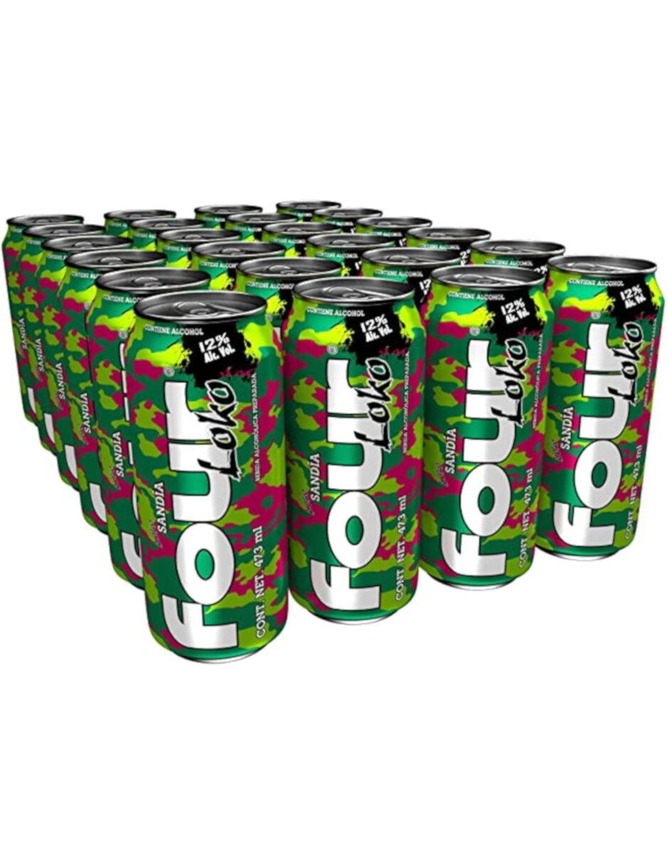 Pack de 24 Mezcla Four Loko Sandía 473 ml Four Loko Sandia | Walmart en ...