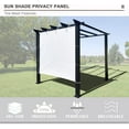 90% UV Block Sun Shade Privacy Panel with Grommets on 4 Sides for Patio ...