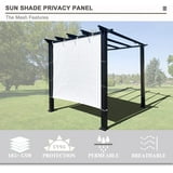 90% UV Block Sun Shade Privacy Panel with Grommets on 4 Sides for Patio ...
