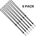 6 Pack Lanyards Adjustable Neck Black Lanyard For Pen Phone ID Badges ...