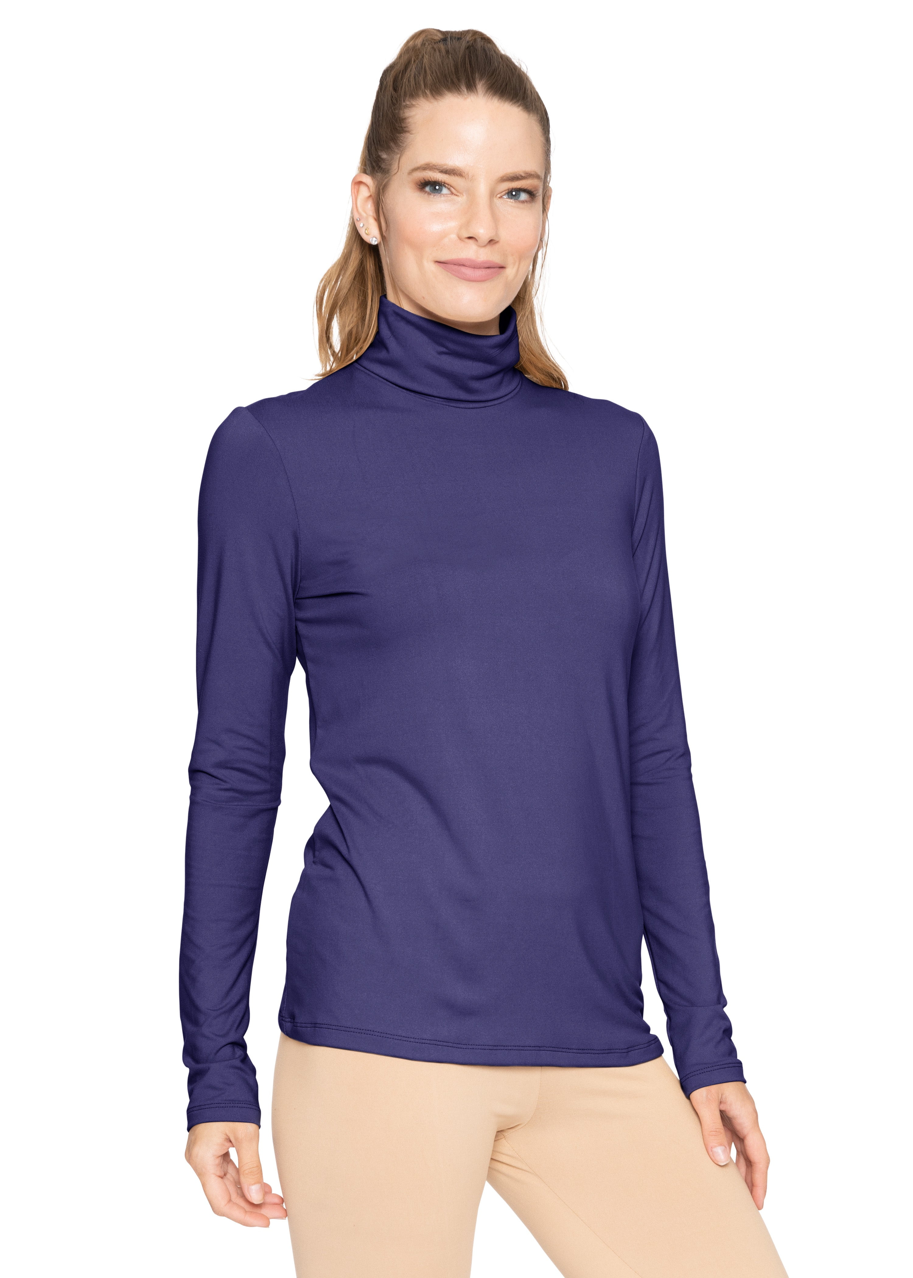 Stretch Is Comfort Women's Warm Long Sleeve Turtleneck Top | Ultra Soft ...