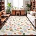 Watercolor Dot Washable Living Room Rugs 5'x7', Minimalist Soft Sage ...