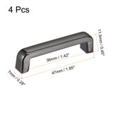 Uxcell Arch Bridge Buckle, 4Pack 47mm D-Ring Connector Buckles for Bag ...
