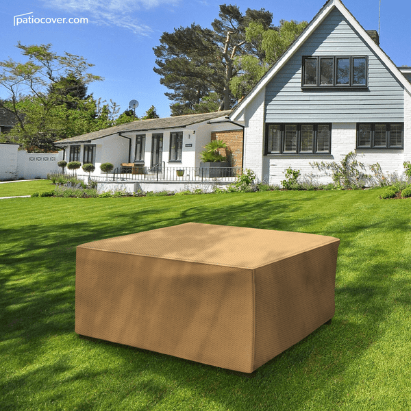 Large Square Outdoor Side Table or Ottoman Cover - Outdoor Square Table ...