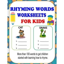 Rhyming Words Workbooks For Kids: Preschoolers And Kindergarten Rhyming ...