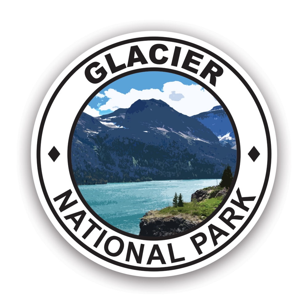 Glacier National Park Sticker Decal - Self Adhesive Vinyl ...